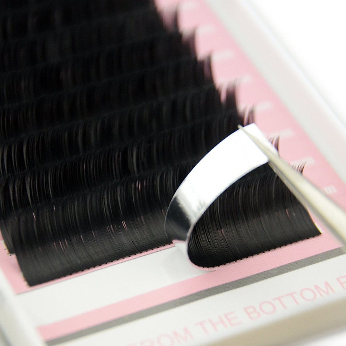 Matte Mink Flat Eyelash Extension 0.25 D Curl 10mm Ellipse Eyelashes False Mink Individual Eyelash Extension Professional Salon Used by Qeelasee