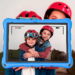 Kids Tablet 10 inch, Android 11 Tablet for Kids, 32GB ROM+2GB RAM, 1.5GHz Quad-core Toddler Tablet, 1280x800 IPS HD Eye-Care Touch Screen, 6000mAh Battery, 8MP Camera Tablets PC with Kid-Proof Case.