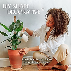 Byjogger Moss Pole, Moss Pole for Plants Monstera, 45'' Moss Poles for Climbing Plants, Monstera Moss Pole, Plant Support for Indoor Plants, Bendable Moss Pole for Plants Growth(1 Pcs)