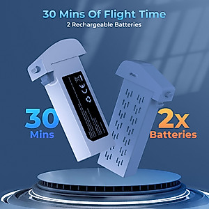 Drone with 1080P UHD Camera for Adults Beginners, Ficinto FPV RC Quadcopter with 3D Flip, Gravity Sensor, Gesture Control, Altitude Hold, One Key Start, Headless Mode, Auto Hover, 2 Batteries(30Mins)