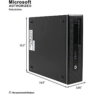 HP ProDesk 600 G2 SFF Desktop Computer Inter i5-6500 Up to 3.60GHz 32GB DDR4 RAM New 1TB SSD Built-in AX200 Wi-Fi 6 HDMI Dual Monitor Support Wireless Keyboard and Mouse Win10 Pro (Renewed)