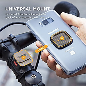 iOttie Active Edge™ Go Bike Phone Holder Bar Mount || Smartphone | iPhone Xs Max R 8/8S 7 Plus 6S 6 SE Samsung Galaxy S8 Plus S8 Edge S7 S6 Note 8 5 (HLBKIO104)