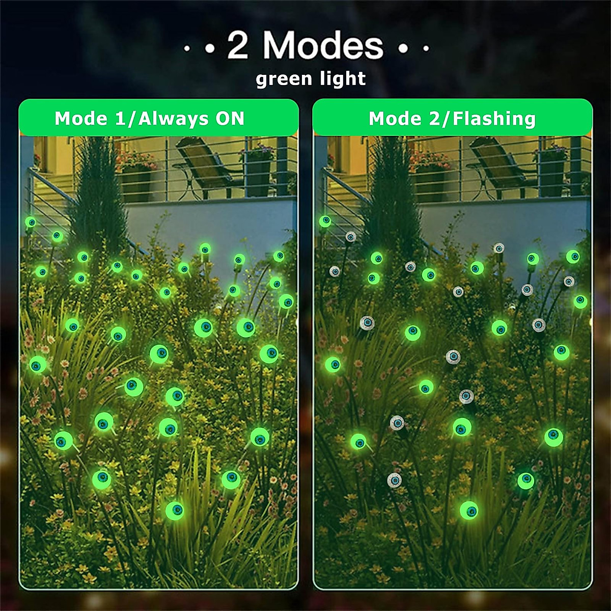 Halloween Decorations Outdoor Solar Eyeball Lights, Scary Pathway Lights 2PACKS 12LED Halloween Solar Lights Outdoor, Haunted Mansion Decor for Yard