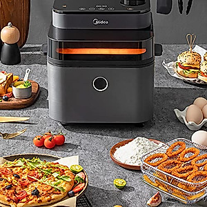 8 inch Air Fryer Rack for Instant Vortex Air Fryer, Philips,COSORI Air Fryer, Stackable Square Rack,Stainless Steel Multi-Layer Dehydrator Air Flow Rack,Air Fryer Accessories