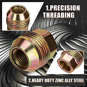 dynofit 14mmx1.5 32pcs OEM/Stock/Factory Lug Nuts for C2500(Suburban) C3500, Express 3500 K3500 Silverado 2500(HD) 3500 Suburban 2500, M14x1.5 Wheel Lugnuts for Savana 2500/3500 Sierra 2500/3500HD