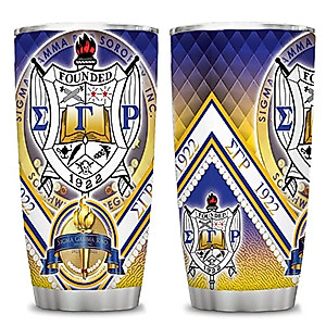 ATHAND Sigma Gamma Rho Sorority Idea Gift for Women Girls Friends,Sisterhood Greek 1922 Stainless Steel Vacuum Tumbler,Inspired 20 oz Insulated with Lid Paraphernalia Cup