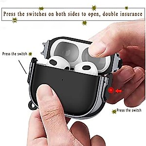 for Airpods Pro 2nd Case，Cover for airpod Pro2 TPU Material，with Electroplating Process，Shock-Proof and Drop-Proof Cover for Air pods Pro2 (Golden+Black)