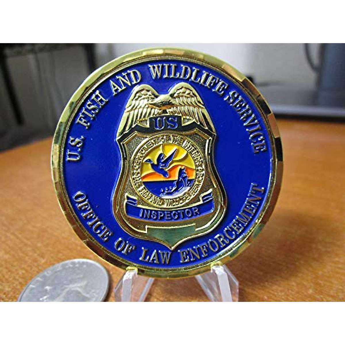 US Fish and Game Wildlife Service NC SC Ga Inspector Challenge Coin