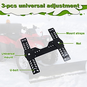 vikofan ATV Universal Snow Plow Kit 105745 Plow Mount Brackets