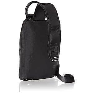 Baggallini Womens All Day Sling shoulder handbags, Black, One Size US