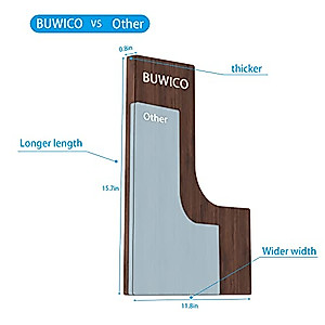 Buwico Corner Floating Shelves, 2 Pack Rustic Wall Shelves with Towel Bar, Floating Wall Shelves for Living Room, Solid Wood Corner Wall Shelf for Bedroom, Bathroom, Kitchen, Office