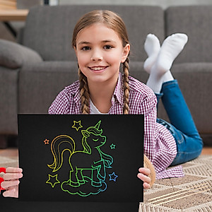 Rainbow Scratch Paper Bulk Pack, Large Size Full Sheet 7.5x10 inches, 50 Piece Magic Scratch Paper Art Set with 4 Wooden Stylus, Black Scratch Off Paper, Arts and Crafts for Kids