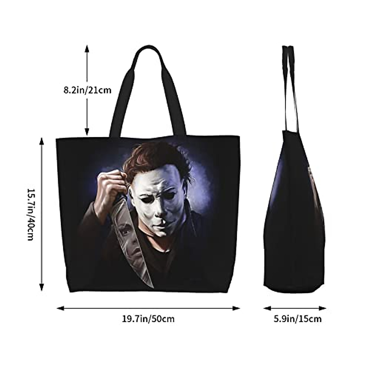 Michael Horror Myers Women's Shoulder Bags Purse Lightweight Satchel Handbags Casual Messenger Tote Bag