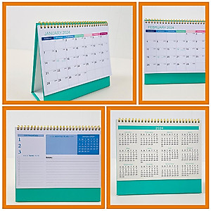 Alipis 2024 Desk Calendar Paper Office Coil Ledger