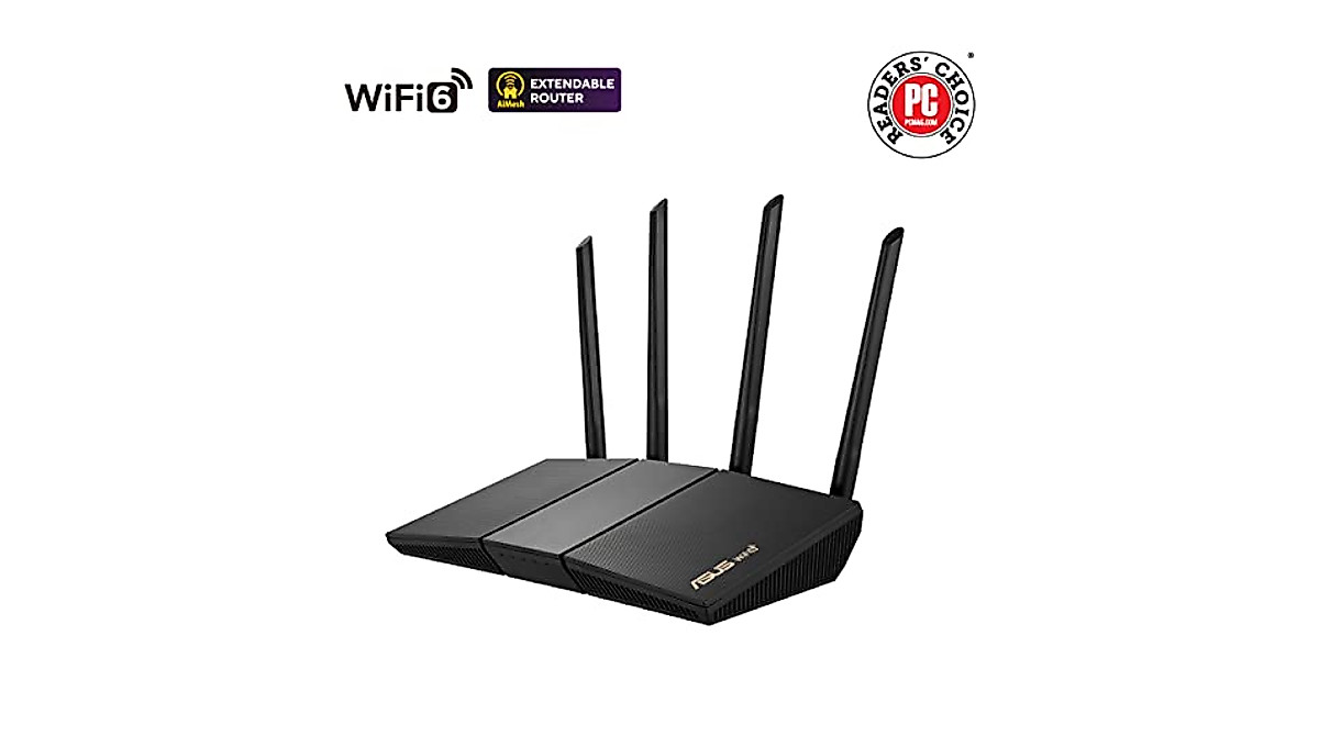 ASUS AX3000 WiFi 6 Router - Fast Dual Band Performance