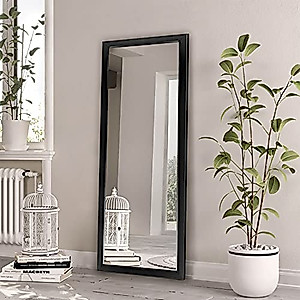 NeuType Full Length Mirror Full Length Body Mirror Standing Mirror 43"x16" Floor & Full Length Mirrors Black Mirror Hanging Mirror Long Mirror (No Stand)
