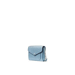 Kate Spade New York Tinsel Flap Crossbody (Frosty Sky Blue)