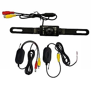 EZoneTronics 2.4G Car Backup Camera Rearview Camera for Vehicle Wide Angle HD Easy-Installation 7LED Night Vision Waterproof Rear View Back Up Camera Fit All Cars