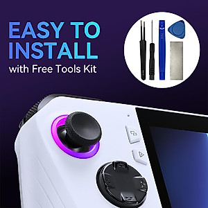 claws & tails Hall Joystick Replacement for ROG Ally, Hall Effect Joystick, No Drift, No Dead Zone Hall Joystick for ROG Ally Joycon, with Repair Kit (A Pair)