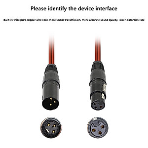 XMSJSIY XLR to Y Spade Plug Speaker Cable, XLR 3 Pin Male to Dual U Plugs Audio Cable OFC HiFi Speaker Wire for DJ/PA Amplifier Subwoofer Mixer-2M/6.56 Feet (XLR Male)