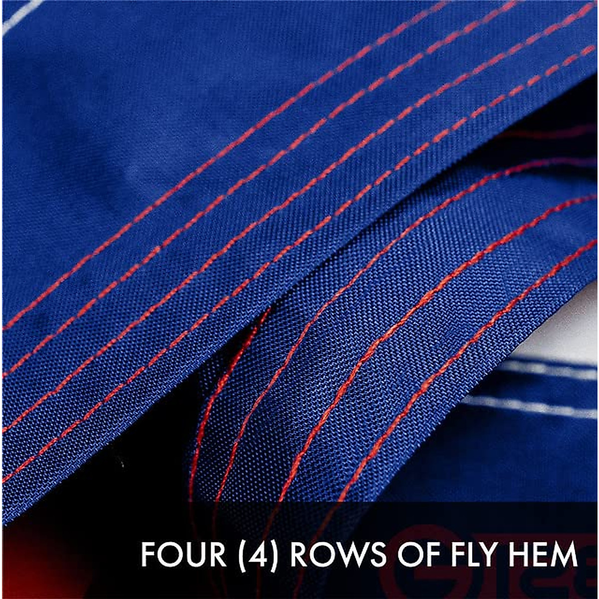 G128 Tennessee State Flag | 3x5 Ft | ToughWeave Series Embroidered 300D Polyester | Embroidered Design, Indoor/Outdoor, Brass Grommets