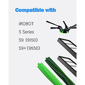 Sweeper Side Brush for IRobot Roomba S9 (9150) S9+ S9 Plus (9550) S Series Vacuum Cleaner,6-Pack