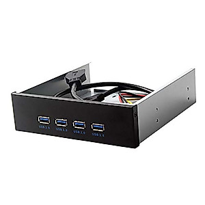 Xiwai USB 3.0 HUB 4 Ports Front Panel to Motherboard 20Pin Connector Cable for 5.25" CD-ROM Bay