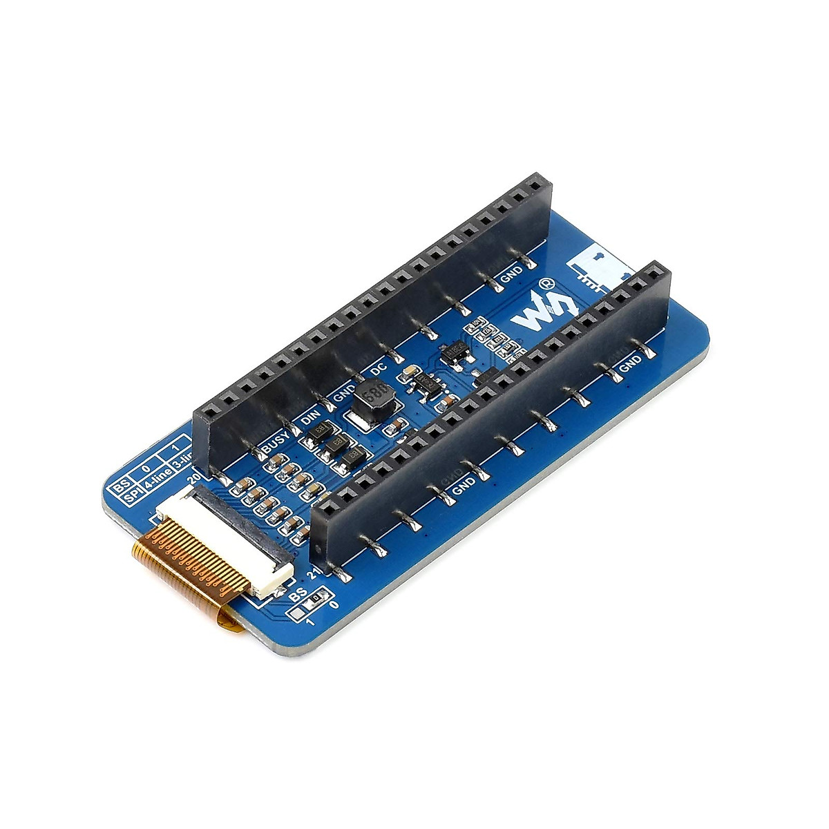 waveshare 2.13inch E-Ink Display HAT 250×122 Pixels Black White Two Color E-Paper Module epaper Screen for Raspberry Pi Pico Microcontroller Board,Support Partial Refresh