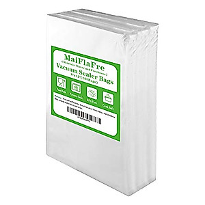 MaiFlaFre 100 Quart 8X12 Vacuum Sealer Bags with Commercial Grade, BPA Free, Heavy Duty.Vacuum Sealer Freezer Bags Compatible with Any Types Vacuum Sealer