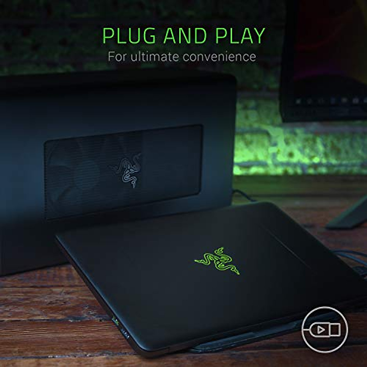 Razer Core X Aluminum External GPU Enclosure (eGPU): Compatible with Windows & MacOS Thunderbolt 3 Laptops, NVIDIA/AMD PCIe Support, 650W PSU, Classic Black