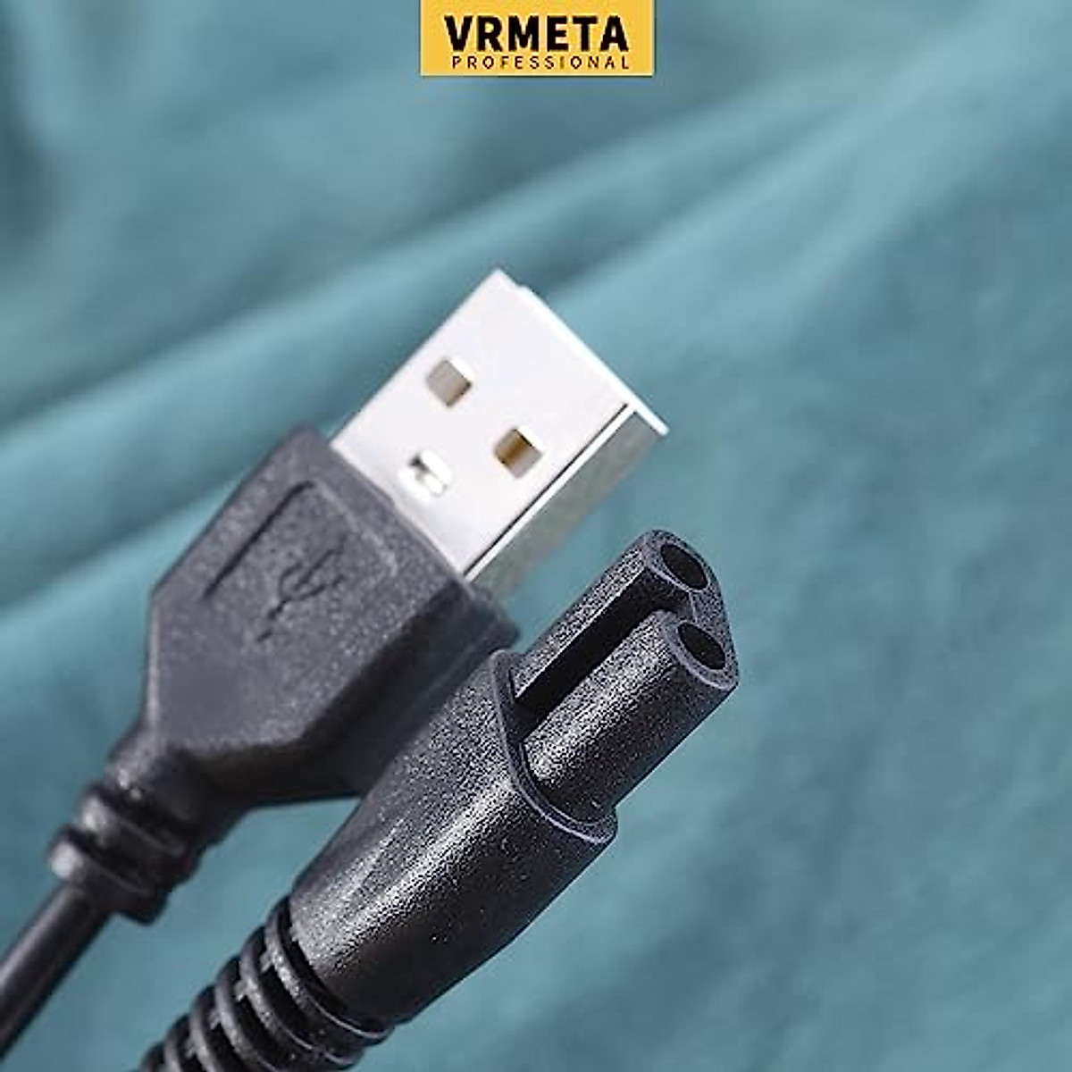 VRMETA Head Shaver USB Cable Charger Cord for Pitbull Skull Shaver，Charger Cord for freedom grooming head Shaver and many brands USB Cable Shaver Electric Shaver Power Cord Replacement