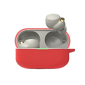 Cartoon Anime Case Compatible with Sony WF-1000XM4 with Keychain, Soft Silicone Shock Drop Proof Protections Cases Cover for Sony WF-1000XM4 (Red)