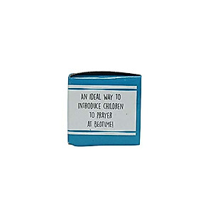 Bedtime Prayer Cubes Large Wooden Die with 6 Classic Family Prayers, 7 X 6.5 Inches