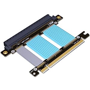 ADT-Link PCIe 4.0 x16 Riser Cable, EMI Shielded High-Speed Flexible Extender PCI Express Gen 4 for Graphics Card (White) (60cm, R3334W)