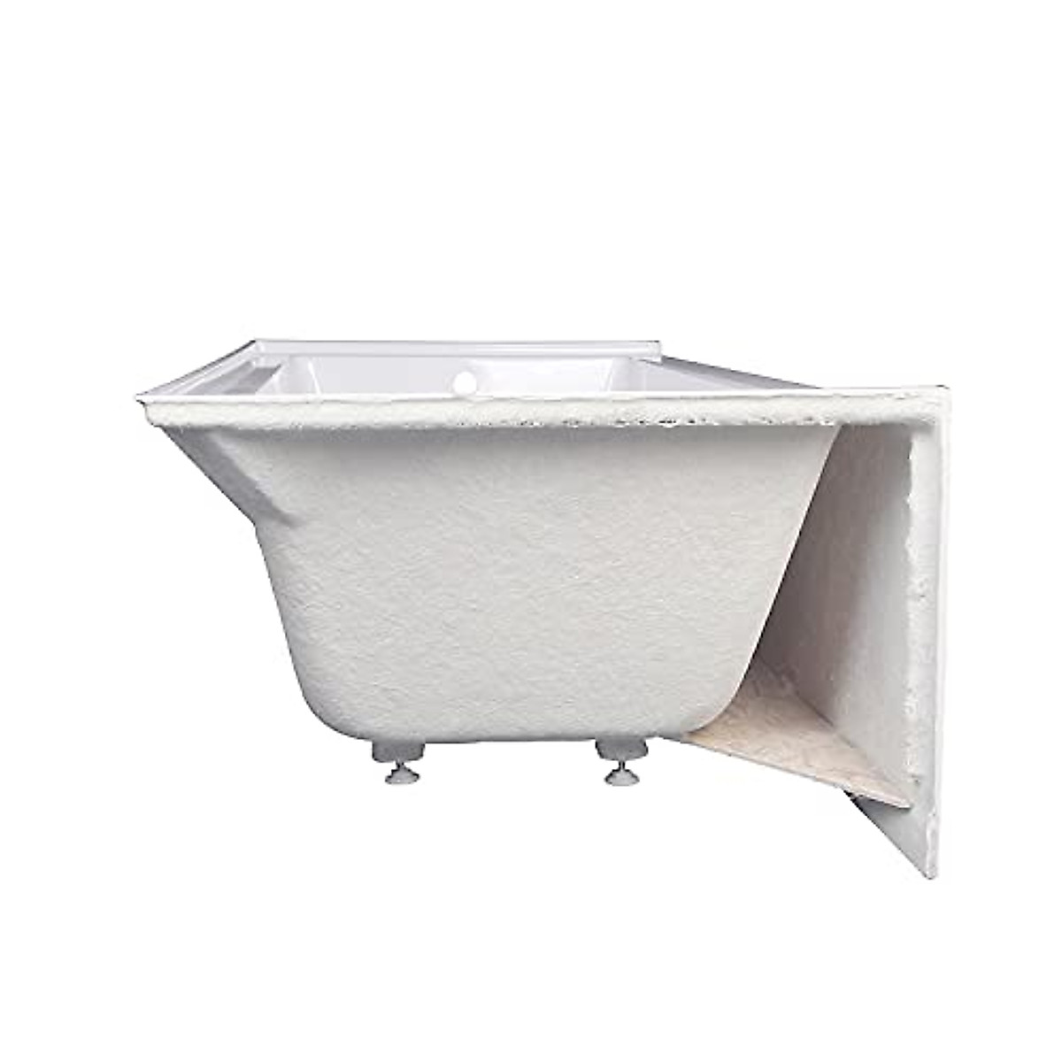Kingston Brass VTAP663222R Aqua Eden Alcove Tub, 66" (L) x 32" (W) x 20-1/2" (D), White