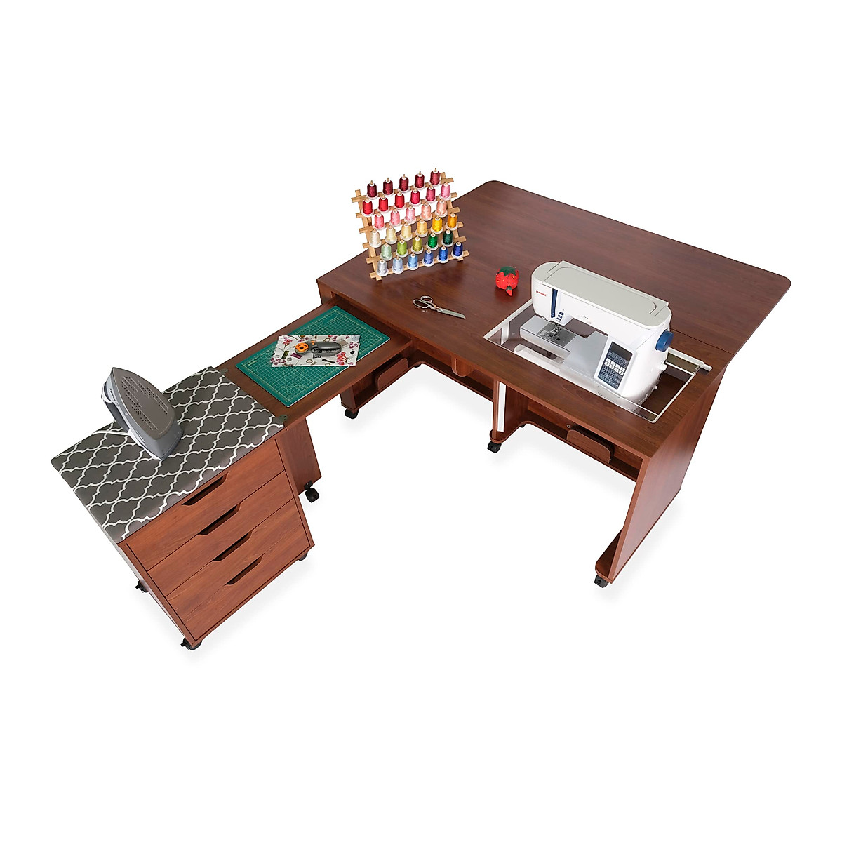 Arrow Laverne & Shirley Sewing and Quilting Cabinet with Lift and Caddy