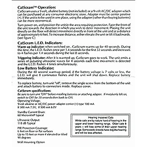 Catscram Electronic Cat Repellent With AC Adapter