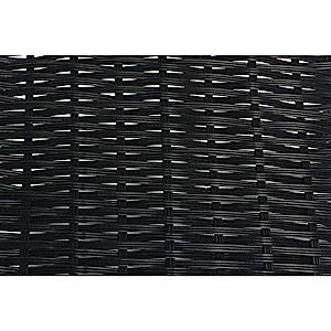 HUBERT® Black Storage Basket with Tapered Front - 7 1/2"L x 18"D x 1 1/2" to 5"D