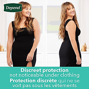 Depend Fit-Flex Adult Incontinence Underwear for Women, Disposable, Maximum Absorbency, Extra-Large, Blush, 15 Count