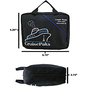 CruisePaks Essentials Personal First Aid & Medicine Accessories 150 Piece | Basic | Travel Kit