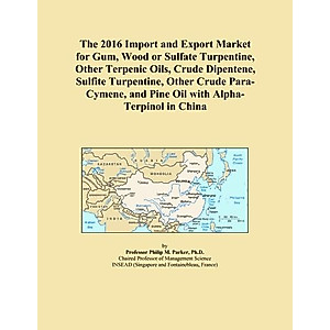The 2016 Import and Export Market for Gum, Wood or Sulfate Turpentine, Other Terpenic Oils, Crude Dipentene, Sulfite Turpentine, Other Crude Para-Cymene, and Pine Oil with Alpha-Terpinol in China