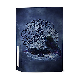 Head Case Designs Officially Licensed Brigid Ashwood Raven Art Mix Vinyl Faceplate Sticker Gaming Skin Decal Cover Compatible with Sony PlayStation 5 PS5 Disc Edition Console