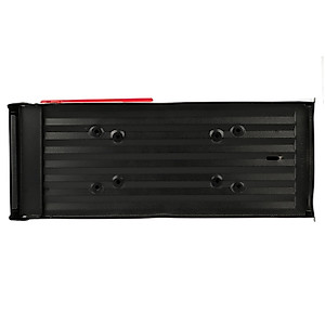 Architectural Mailboxes Admiral Aluminum Post Mount Mailbox, Compatibility Code B, ADM16BAM, Textured Black, Large Capacity