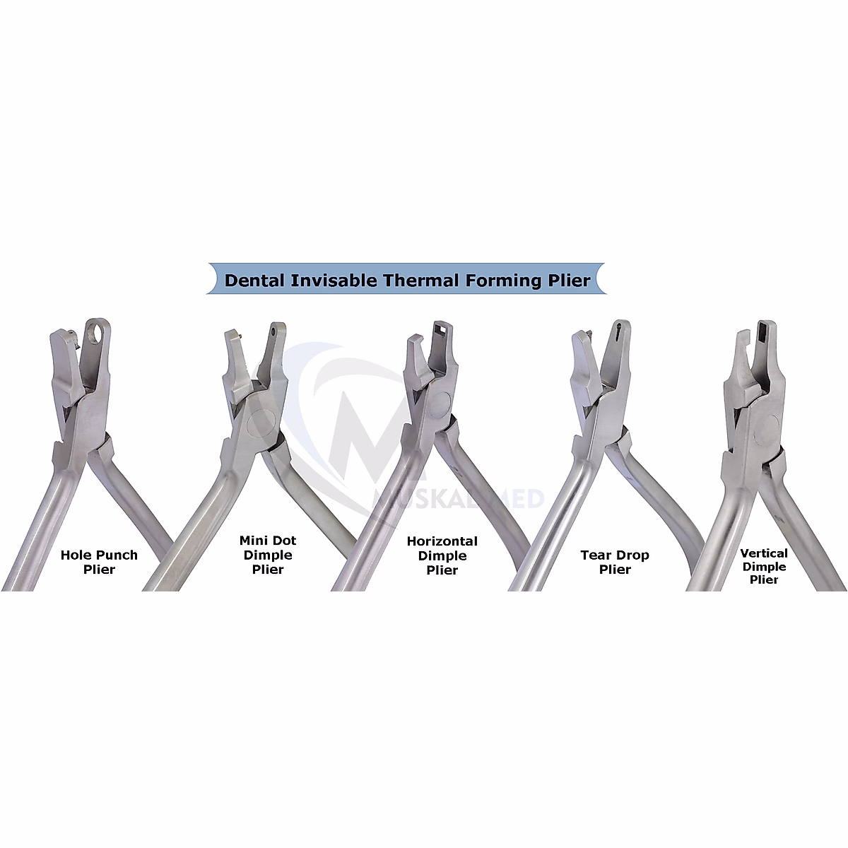 VISION TEK MED Orthodontic Dental Dimple Horizontal Plier Thermal Forming Retainer Clear Aligner Braces Plier