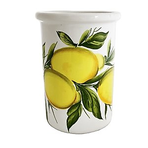 Abbiamo Tutto Lemon Wine Bottle Holder/Utensil holder