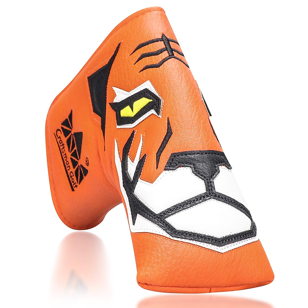 Craftsman Golf Orange/Black Tiger Blade Putter Cover Headcover