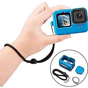 Taisioner Silicon Protective Housing Case for GoPro Hero 11 Hero 10 Hero 9 Black Sleeve Housing Frame with Lanyard and Lens Cover Accessories