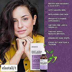 Elastalift Collagen Facial Serum Lifting, Plumping, & Firming Collagen Serum For Face Improves Elasticity, Evens Skin Tone, Plumps, & Lifts Sagging Skin, Non-Greasy Wrinkle Serum (1.75 Fl Oz)