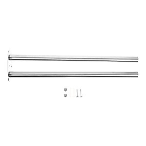 ICOBES Multipurpose Cloth Rod Nail Metal Hangers Metal Clothes Hanger Kitchen Towel Storage Rack Stainless Steel Roll Paper Shelf Wall Mounted Rack Shelf Holders Pegs Metal Coat Hanger Towel Bar/Silve