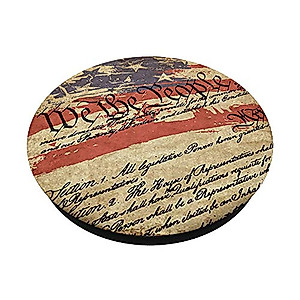 We The People Constitution USA Flag 2nd Amendment PopSockets PopGrip: Swappable Grip for Phones & Tablets